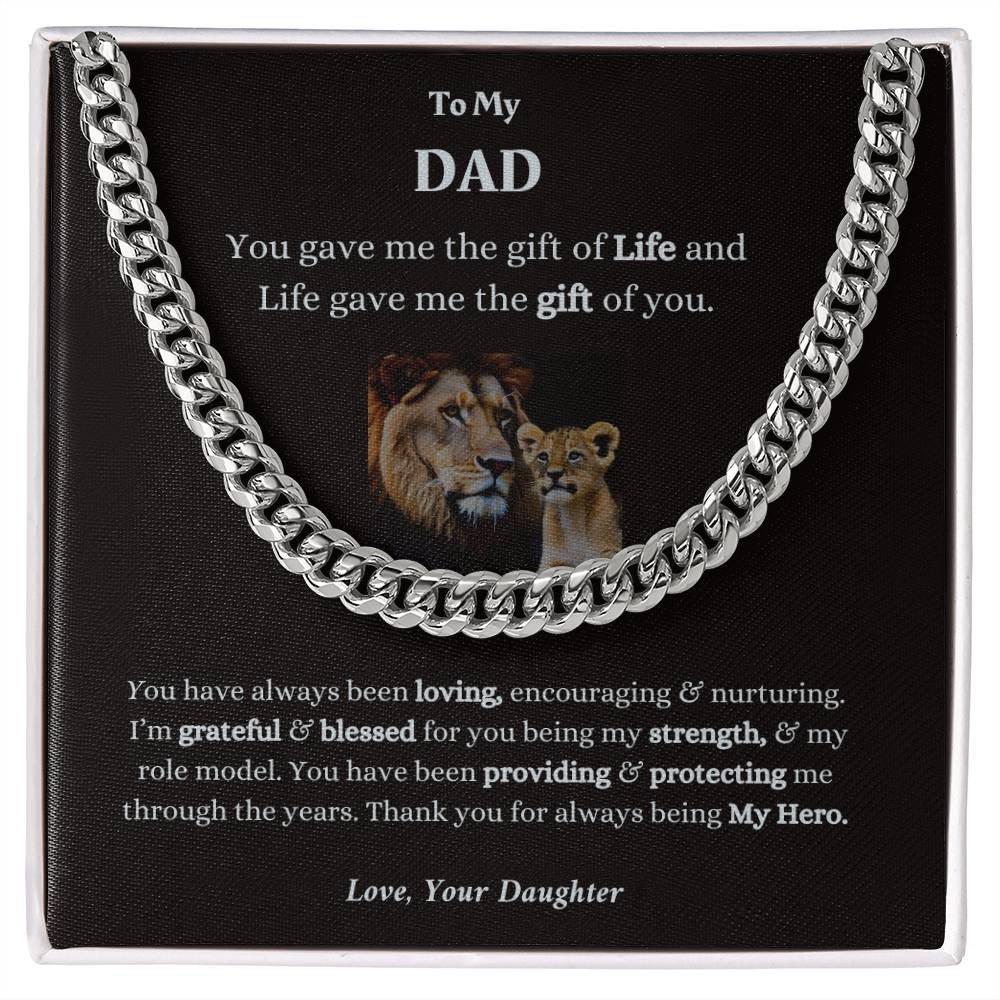 Cuban Link Chain| Father's Day| Father's Birthday| Dad Chain| Special ...
